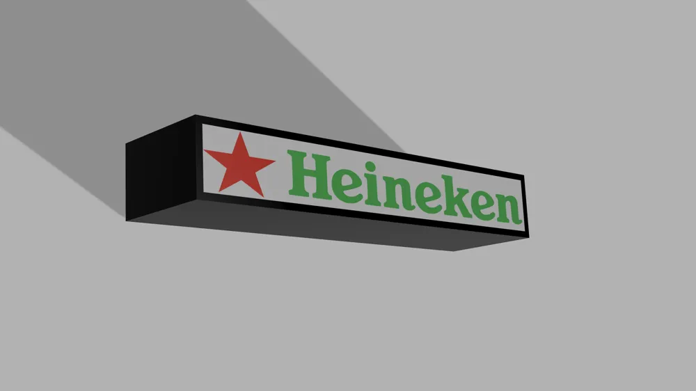 Heineken Lightbox by kenneth_3d MakerWorld: Download Free 3D Models