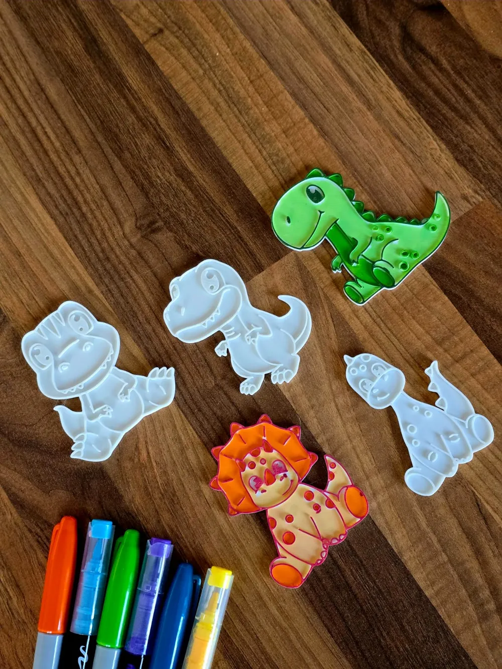 Pacote Kawaii de Dinossauro para Colorir Faça Você Mesmo - Presente ...