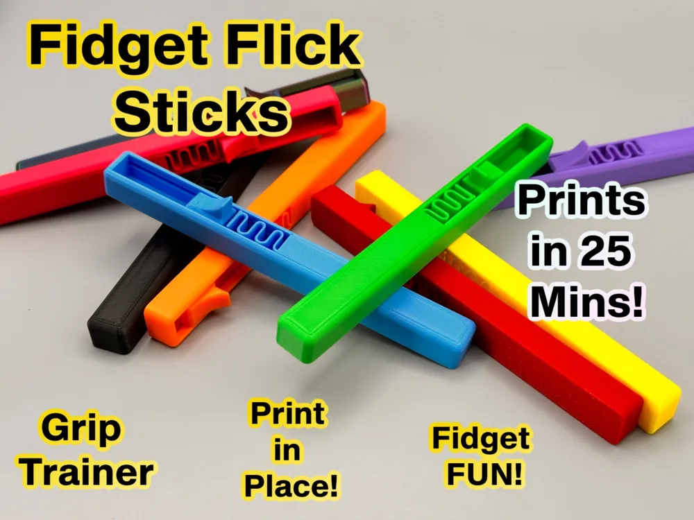 Flick Stick Fidget - Grip Trainer - Thumb by Eternity Labs MakerWorld ...
