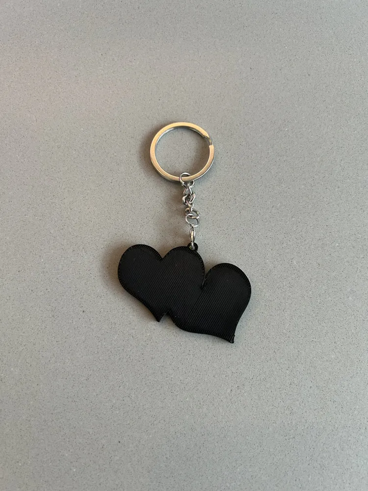 Interlocking Hearts Keychain - Free 3D Print Model - MakerWorld