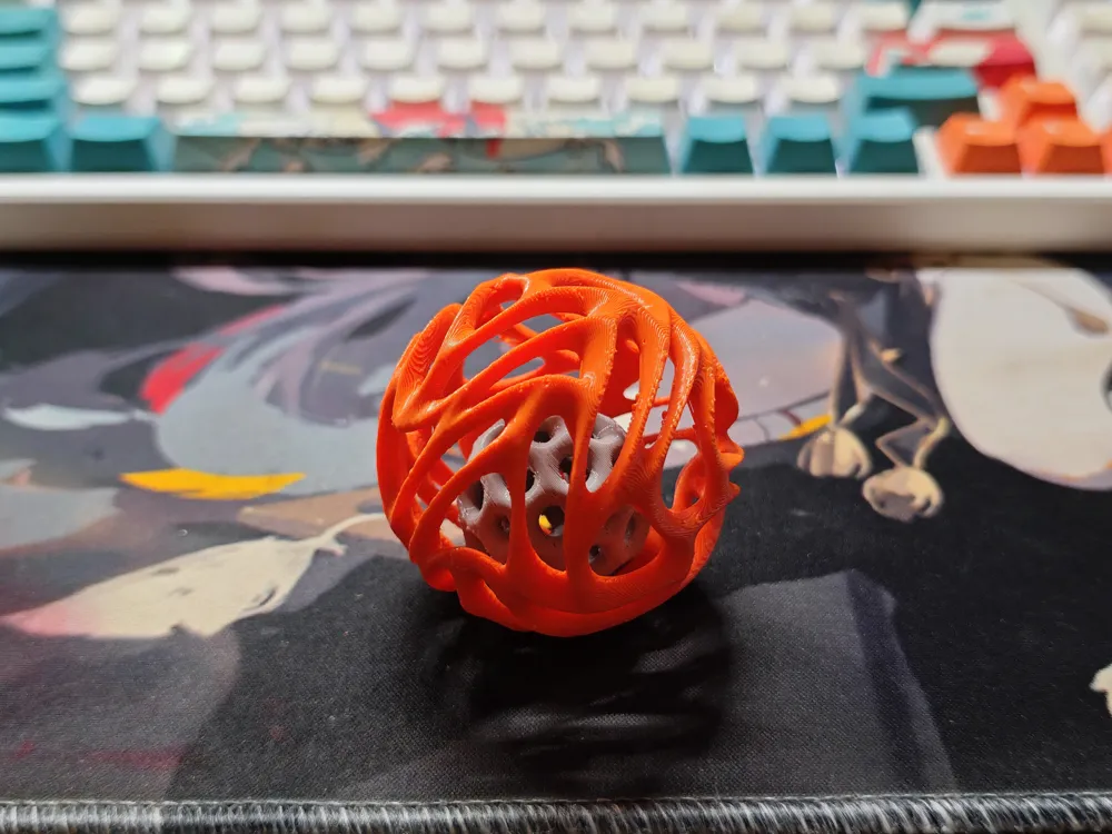 Cat Toy -0# Cat Ball (Ning Zong Certified Fidget Toy) - Free 3D Print ...