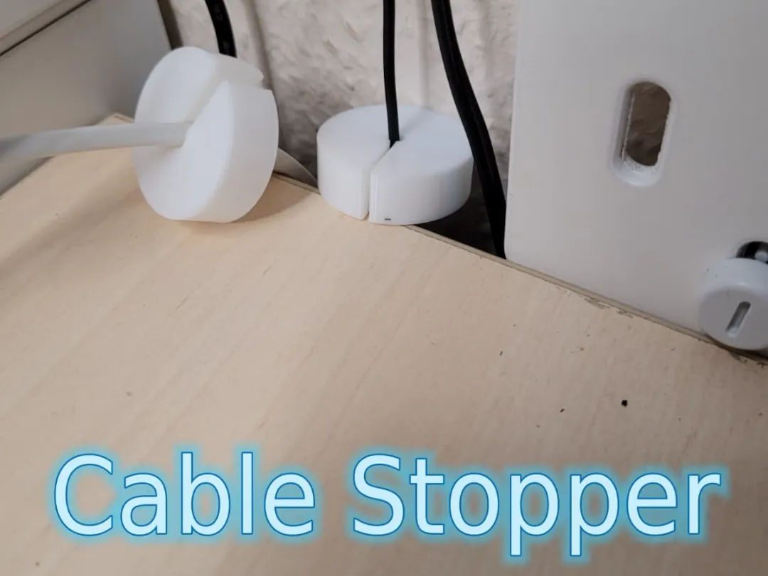 Round Cable Stopper – Prevent Cable Slipping - Free 3D Print Model ...