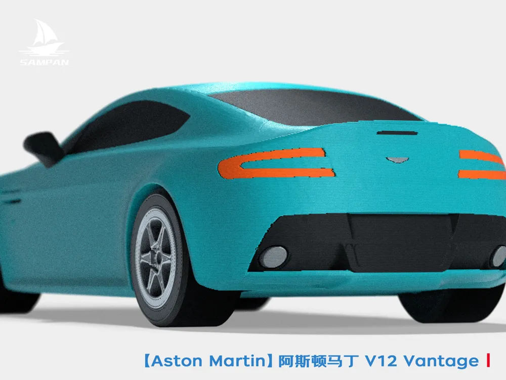 【Aston Martin】Aston Martin V12 Vantage Luxury Sports Car Model Assembly ...