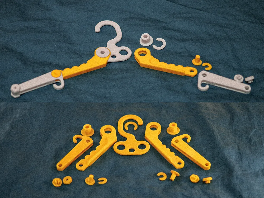 Foldable Portable Clothes Hanger - Free 3D Print Model - MakerWorld