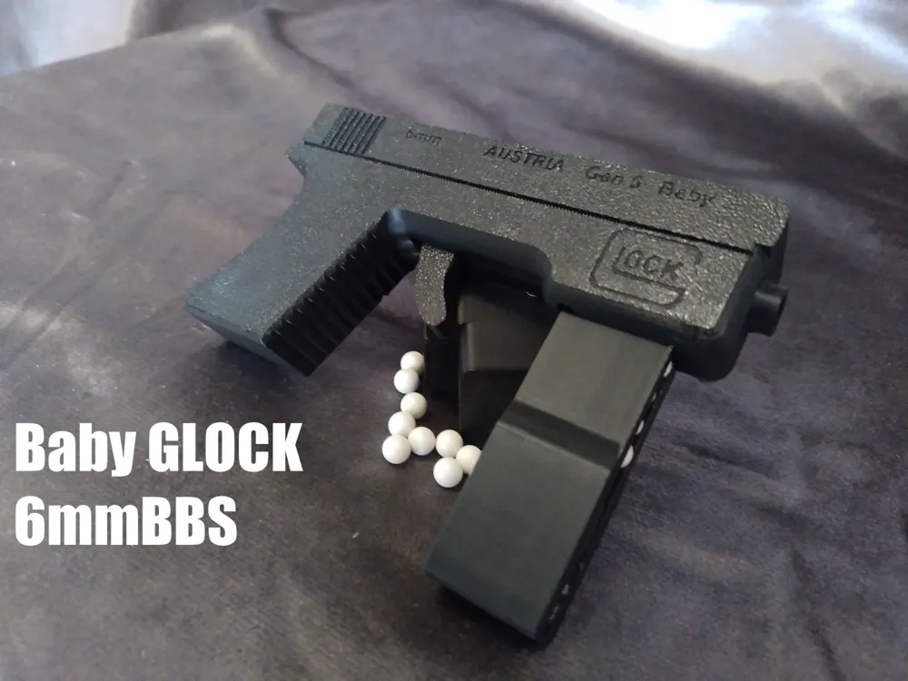 Baby Glock Airsoft humiliator gun. Remixed by AtelierGBB - MakerWorld