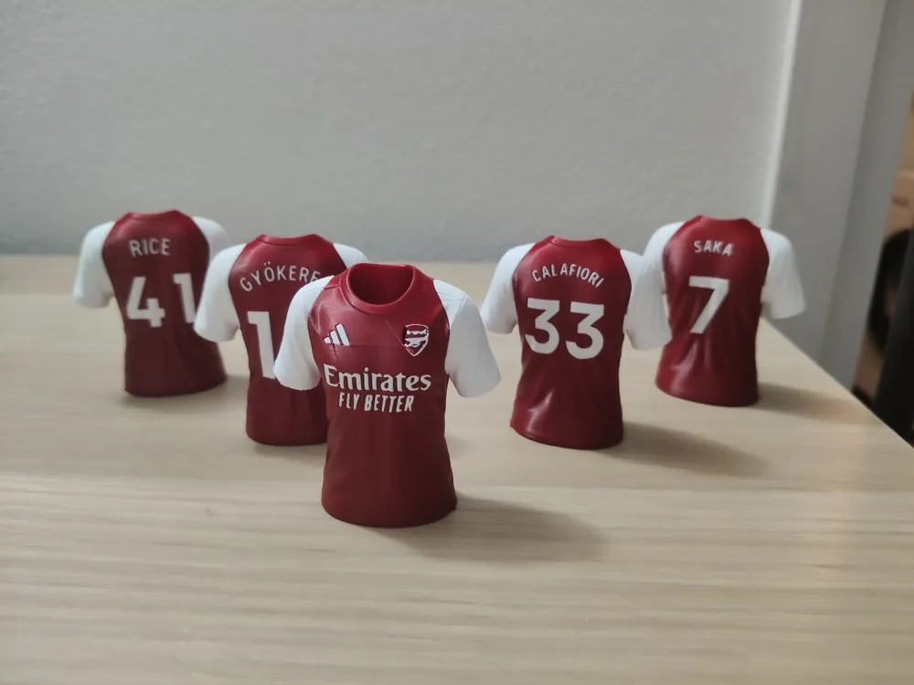 Arsenal Mini Jersey Collection 2025-2026 - Free 3D Print Model - MakerWorld
