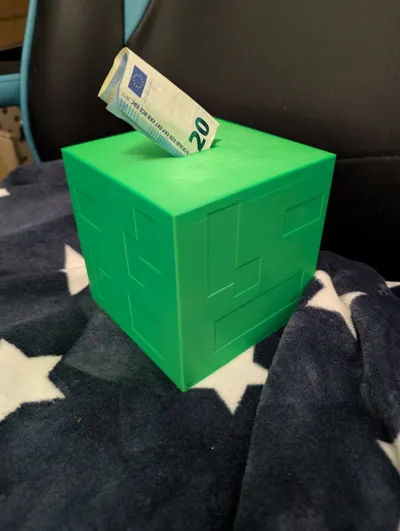Minecraft Creeper Piggy Bank (Without AMS) - Free 3D Print Model ...