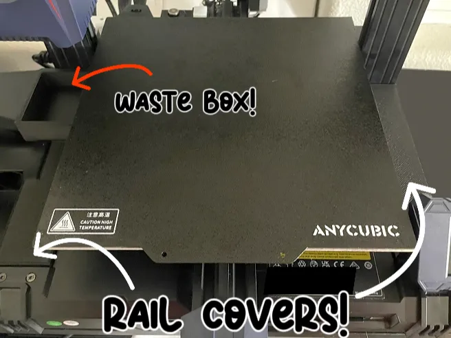 Anycubic Kobra 2/Neo Rail Cover + Waste Box - Free 3D Print Model ...
