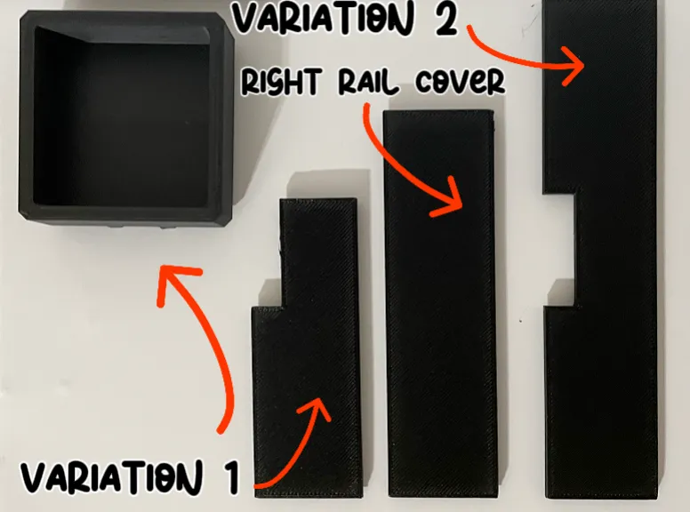 Anycubic Kobra 2/Neo Rail Cover + Waste Box - Free 3D Print Model ...