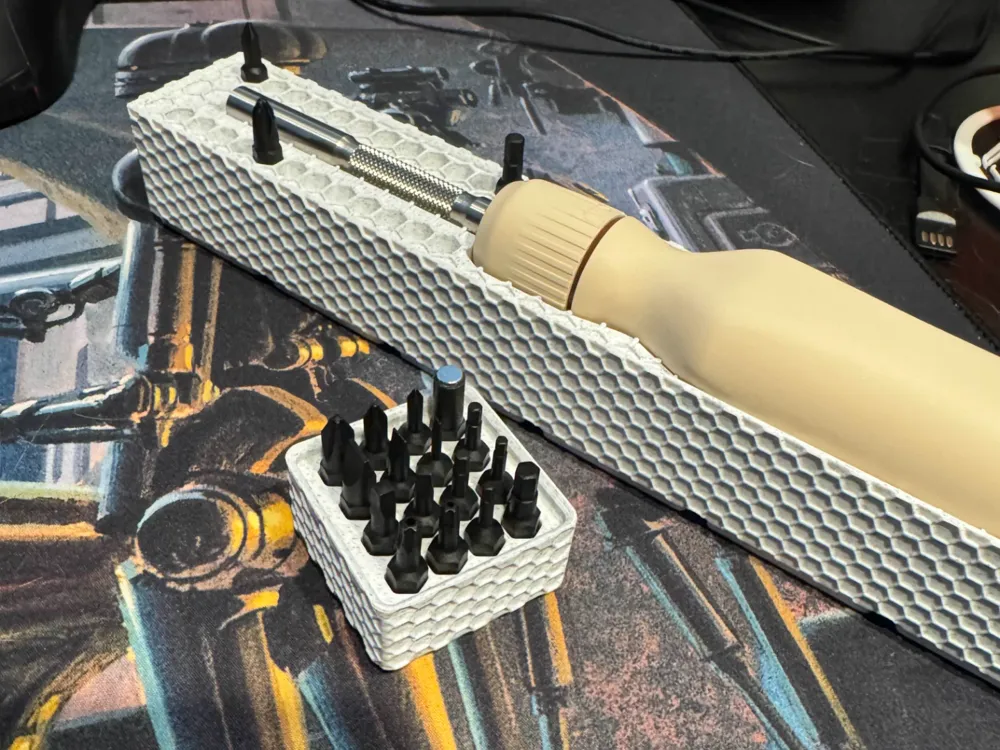 1x1 Magnetic HexBit Holder (Gridfinity) by Pedro748 - MakerWorld