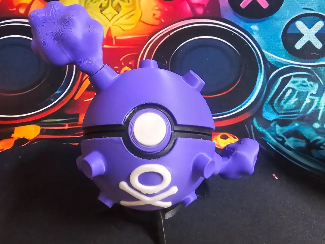 Koffing Pokeball - Free 3D Print Model - MakerWorld