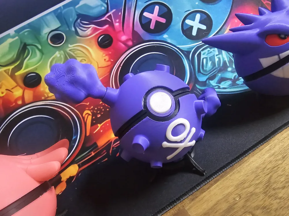 Koffing Pokeball - Free 3D Print Model - MakerWorld