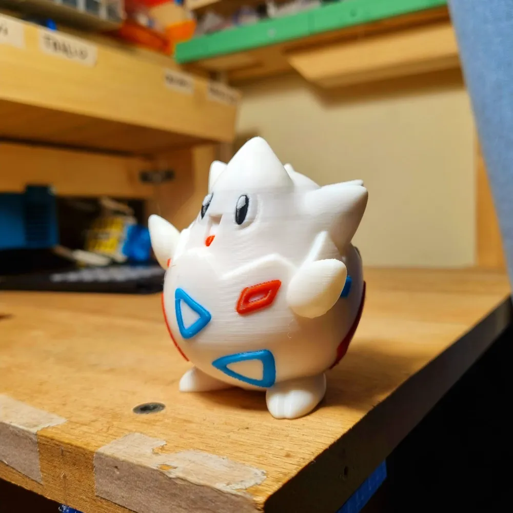 Pokemon colored Togepi Remixed by Big Simi - MakerWorld