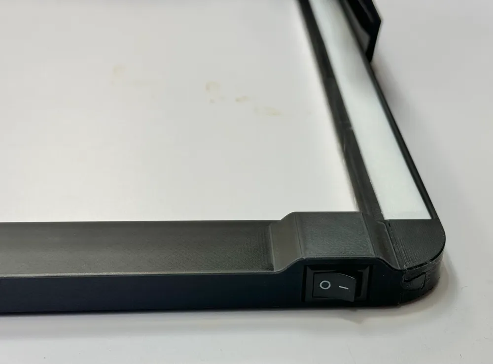 X1C LED Riser with integrated light switch, wire channels, and Adafruit ...