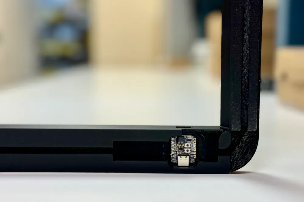 X1C LED Riser with integrated light switch, wire channels, and Adafruit ...