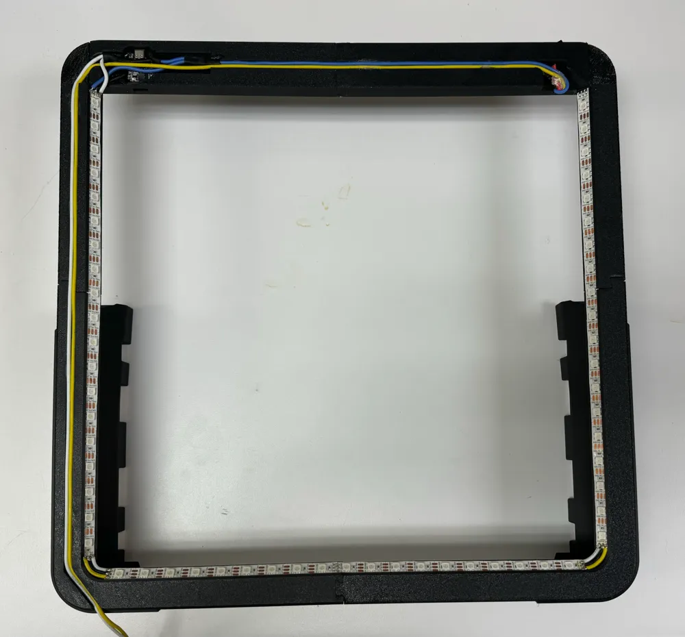 X1C LED Riser with integrated light switch, wire channels, and Adafruit ...