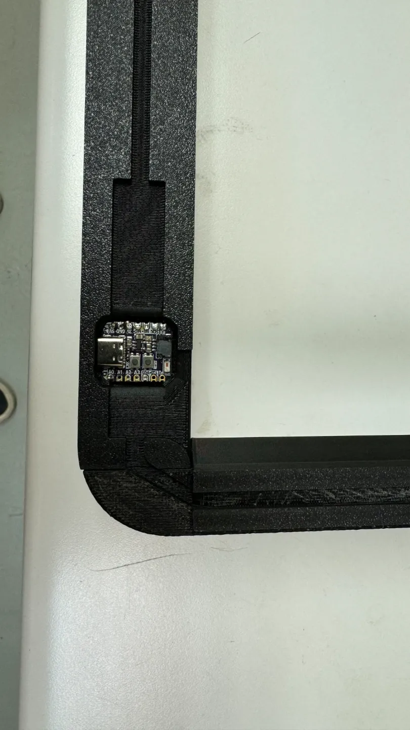 X1C LED Riser with integrated light switch, wire channels, and Adafruit ...