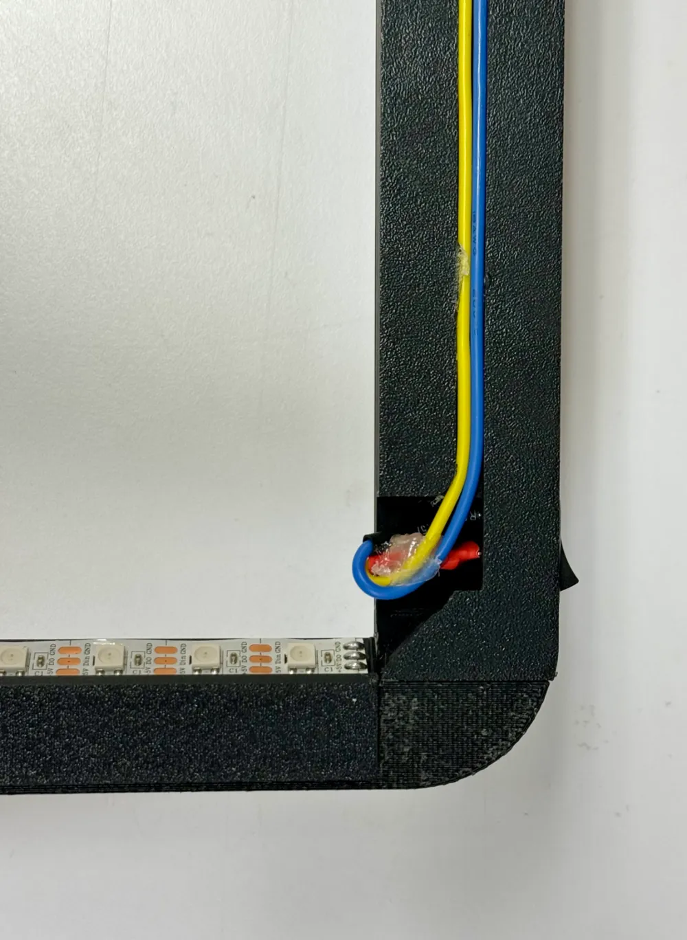 X1C LED Riser with integrated light switch, wire channels, and Adafruit ...