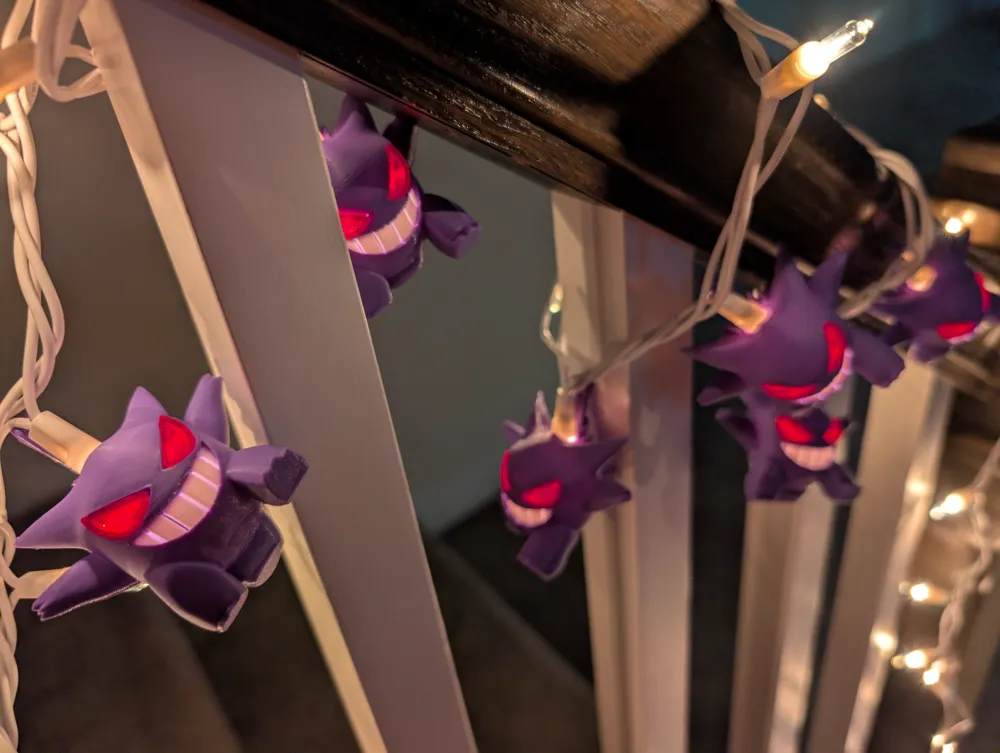 Gengar String Light Caps (10X) by Bruddz - MakerWorld