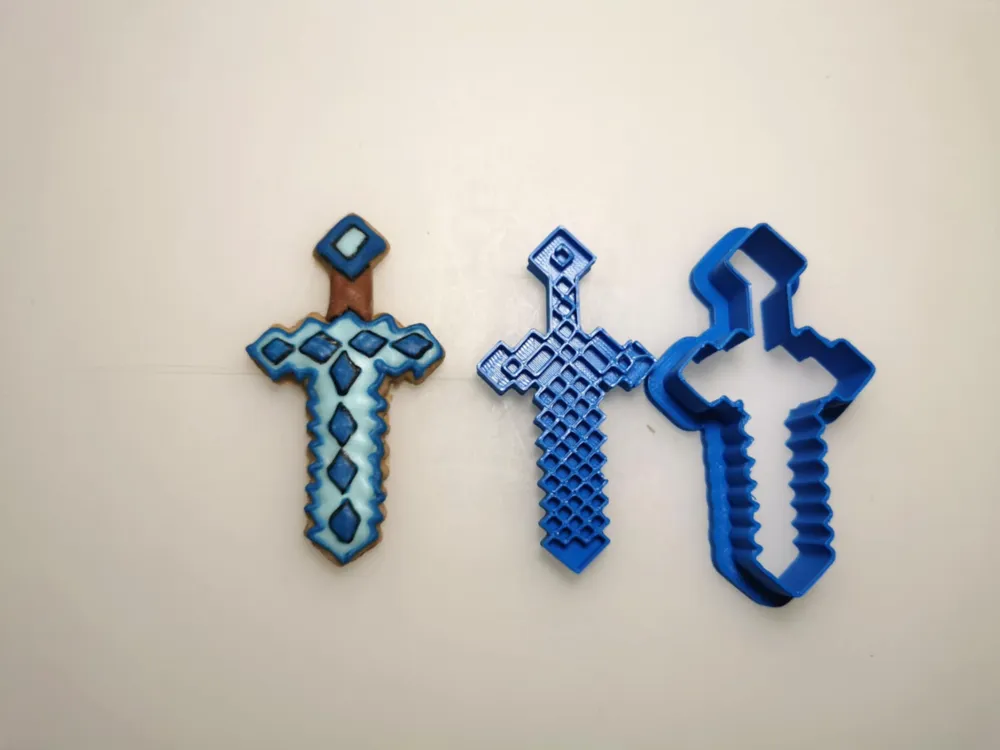minecraft sword cutter cookies by Lucashtek - MakerWorld