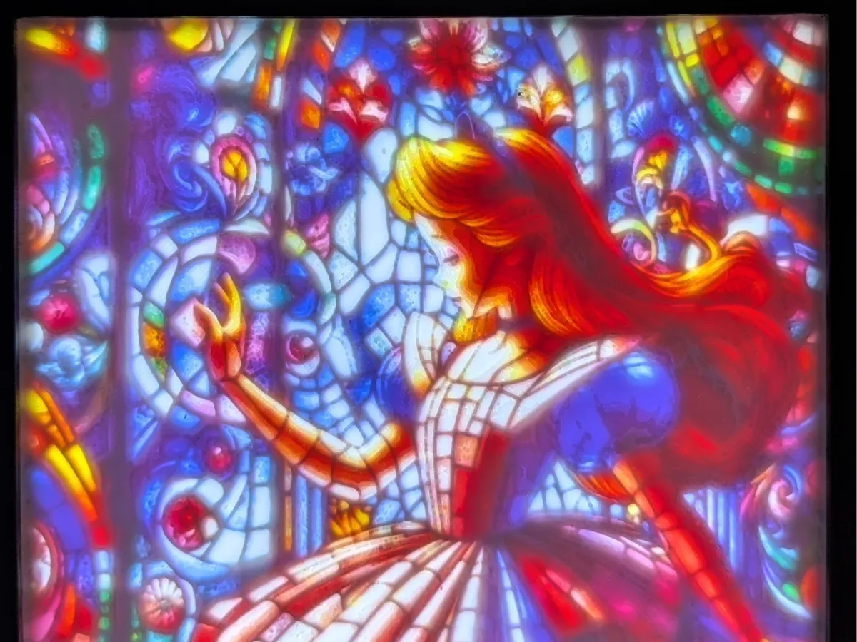 Alice In Wonderland Stained Glass Litho - Free 3D Print Model - MakerWorld