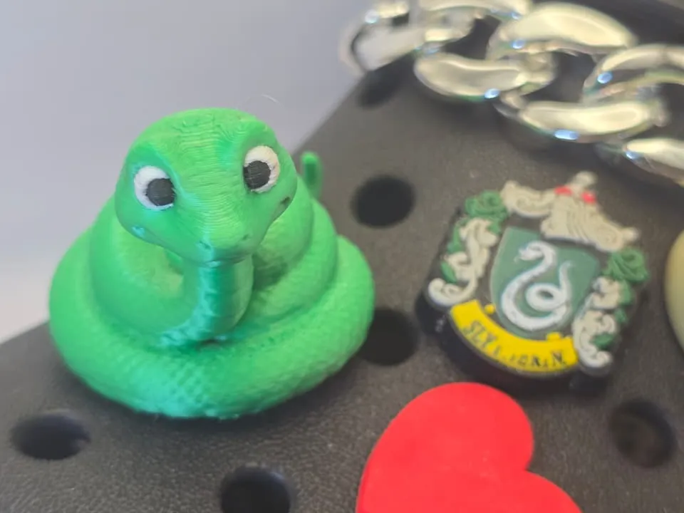 Slytherin snake for Crocs - Free 3D Print Model - MakerWorld