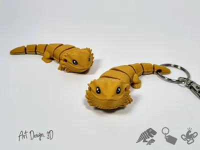 bearded dragon 3d print model download - MakerWorld