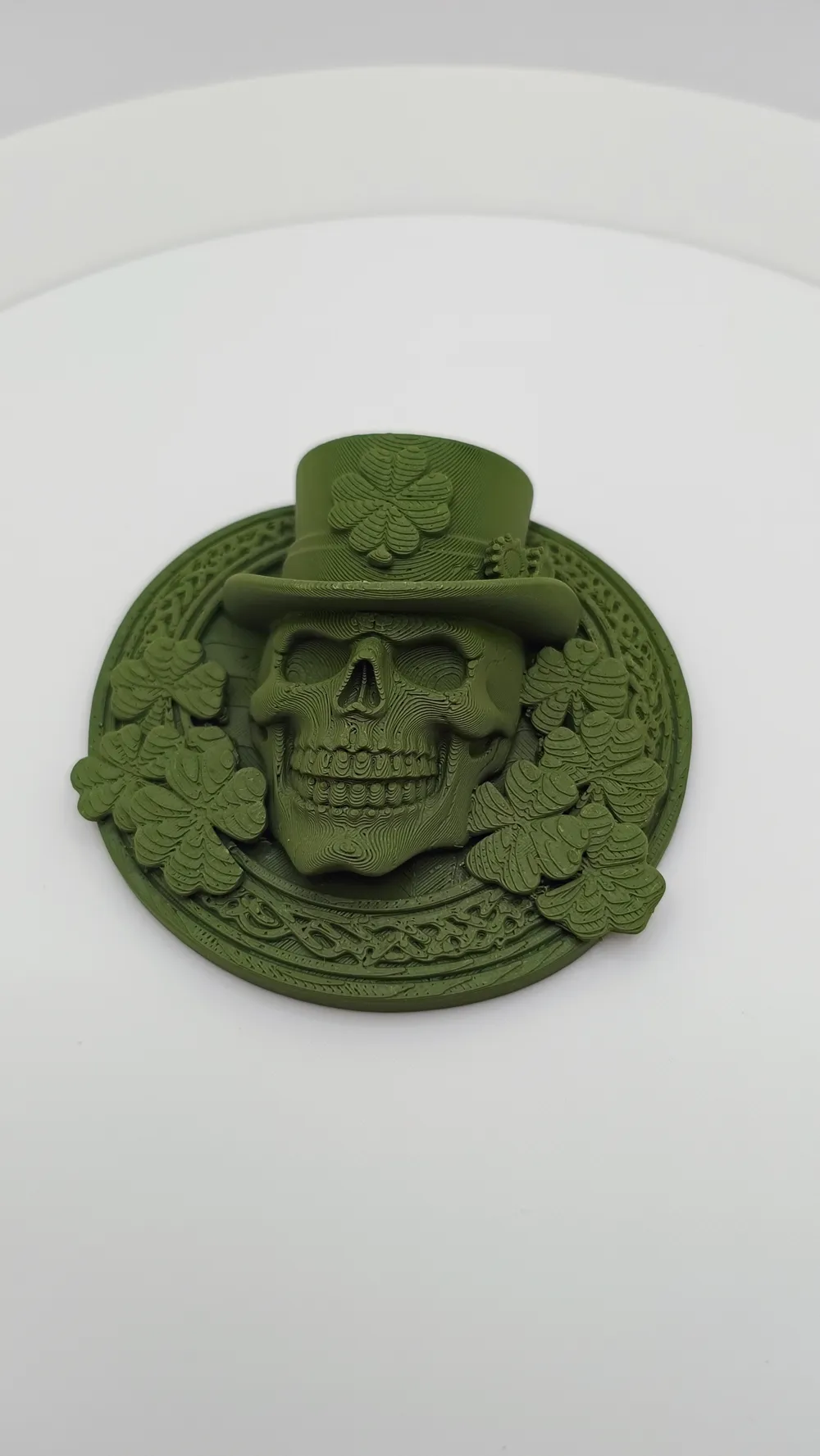 Emblème de la Tête de Mort du Trèfle Fantôme - Modèle d'Impression 3D ...