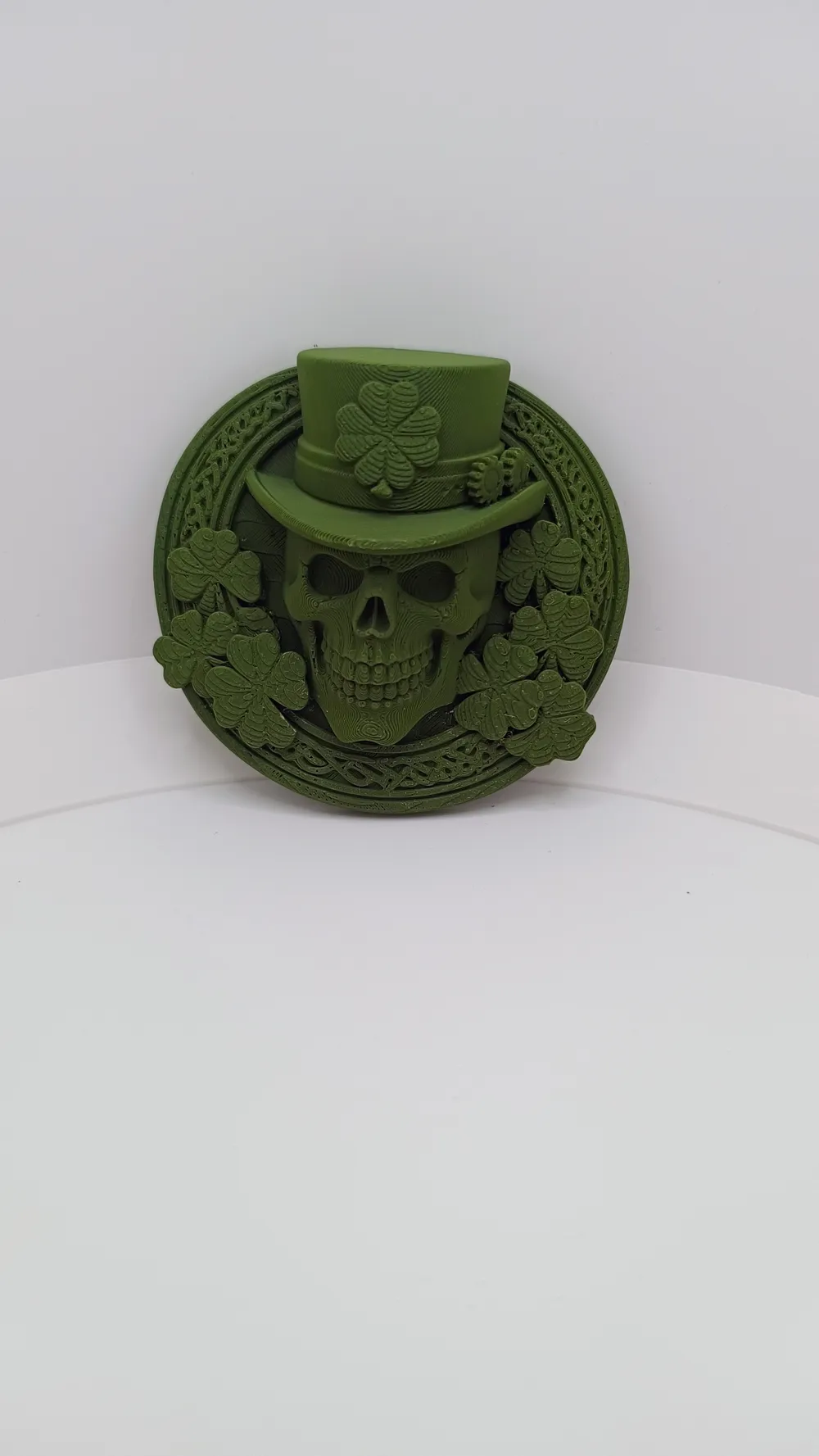 Emblème de la Tête de Mort du Trèfle Fantôme - Modèle d'Impression 3D ...