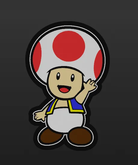 Toad LED Lamp - Super Mario by ARTICAT - MakerWorld