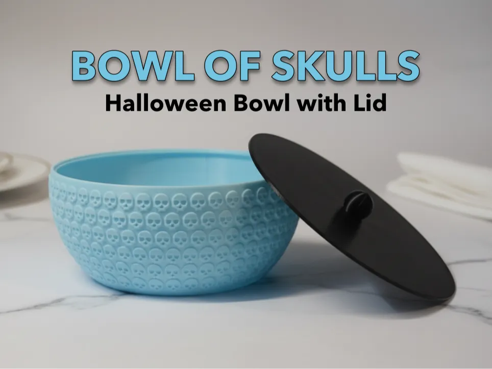 Bowl of Skulls: Halloween Container with Lid by Prints of Aaril 🟢 ...