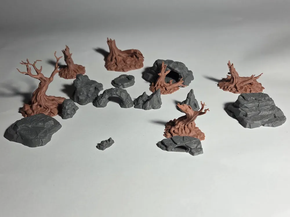 Dead Tree Scatter Set for DnD Terrain - Free 3D Print Model - MakerWorld