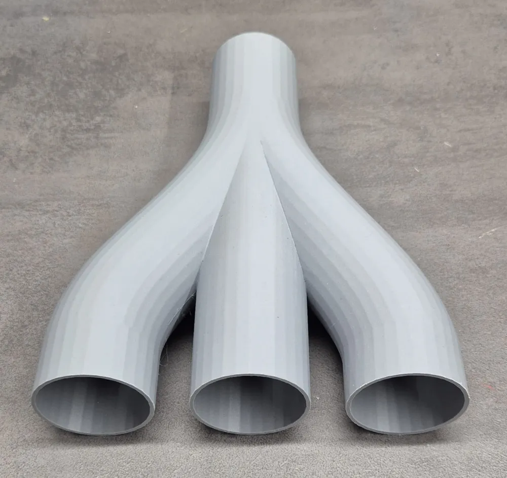 HT50 Y-pipe manifold 3-way exhaust Blastgate 50 by eric_mlr MakerWorld ...