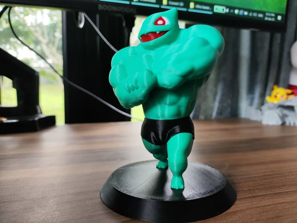 Ultra Swole Bulbasaur - Free 3D Print Model - MakerWorld