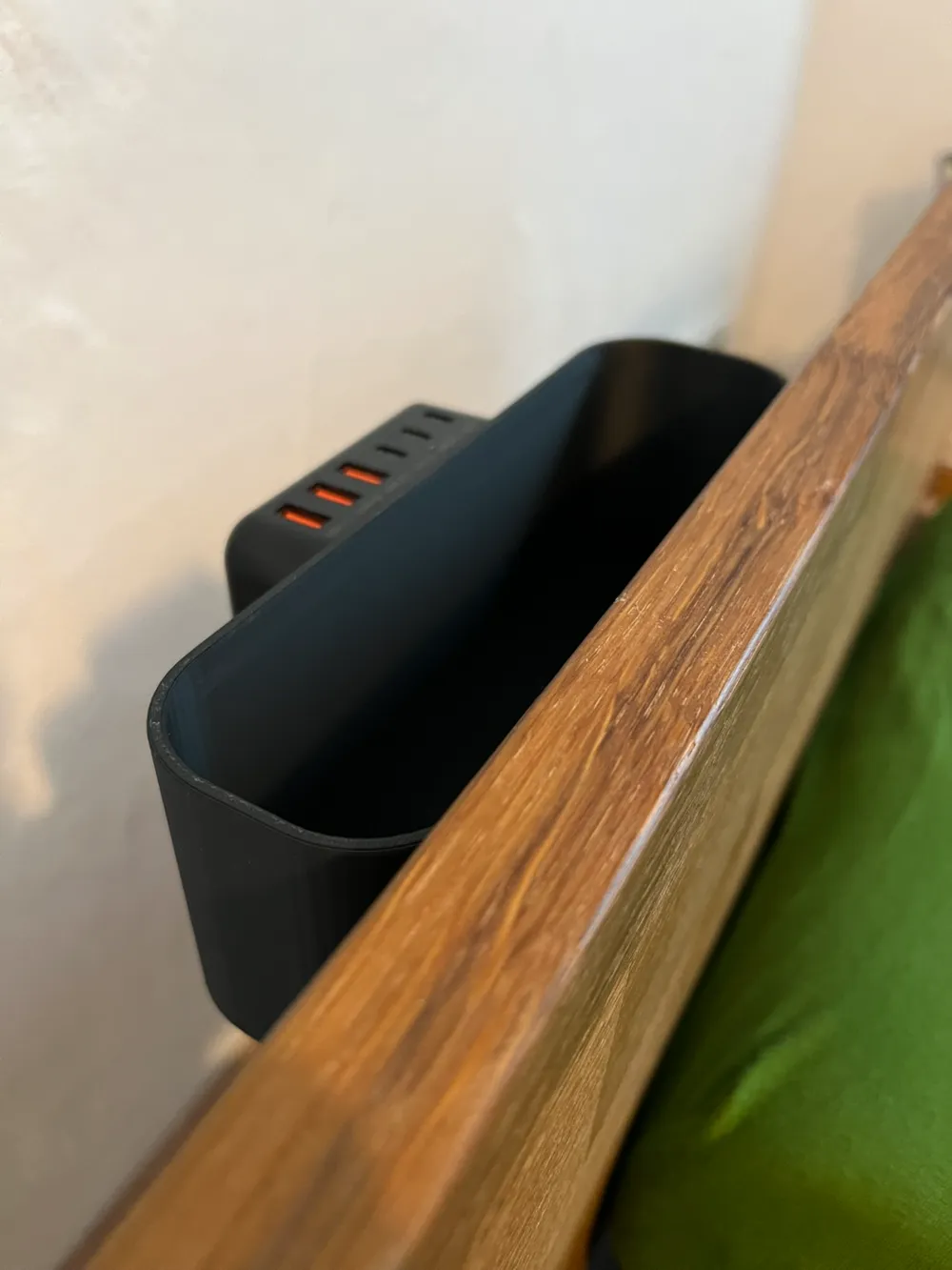 Bed Backrest Tray + USB Multi-Charger Holder by Crust333 - MakerWorld