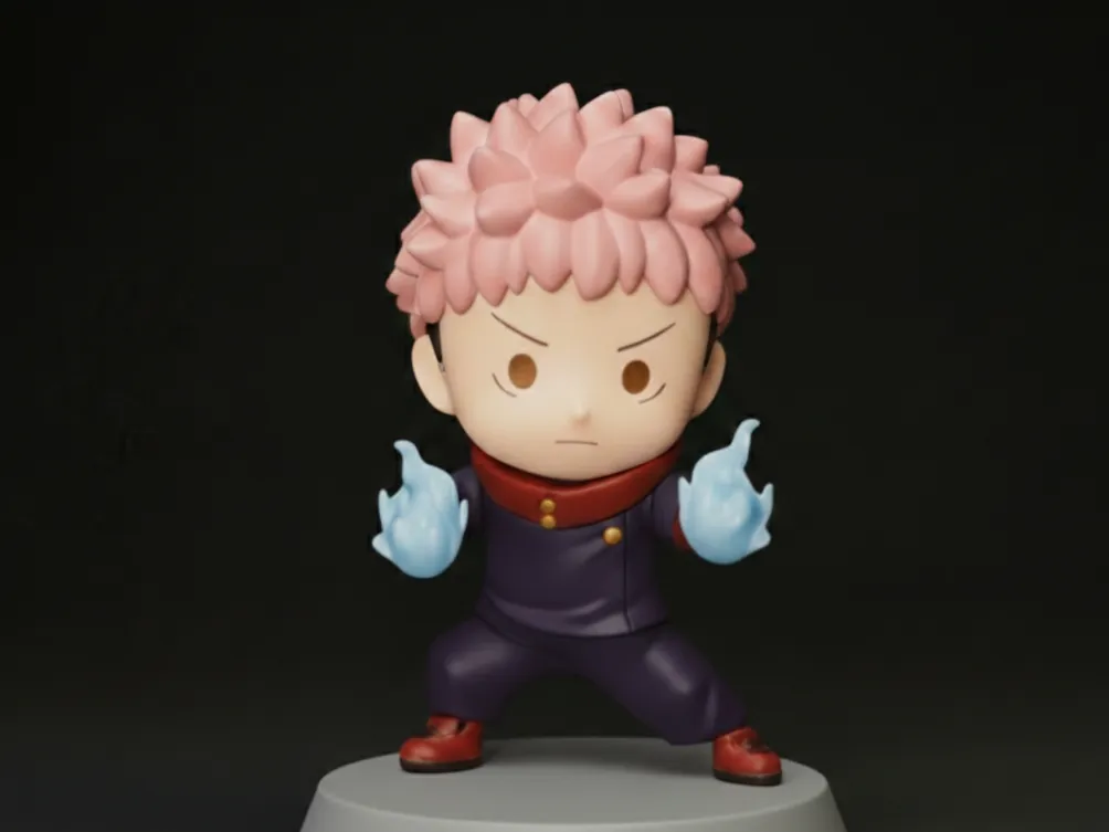 Yuji Itadori Jujutsu Kaisen chibi - Free 3D Print Model - MakerWorld