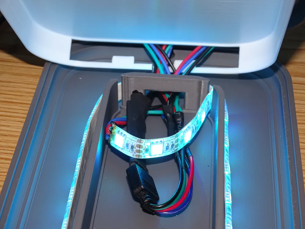Futuristic RGB Car Showroom Diorama Stand - Free 3D Print Model ...