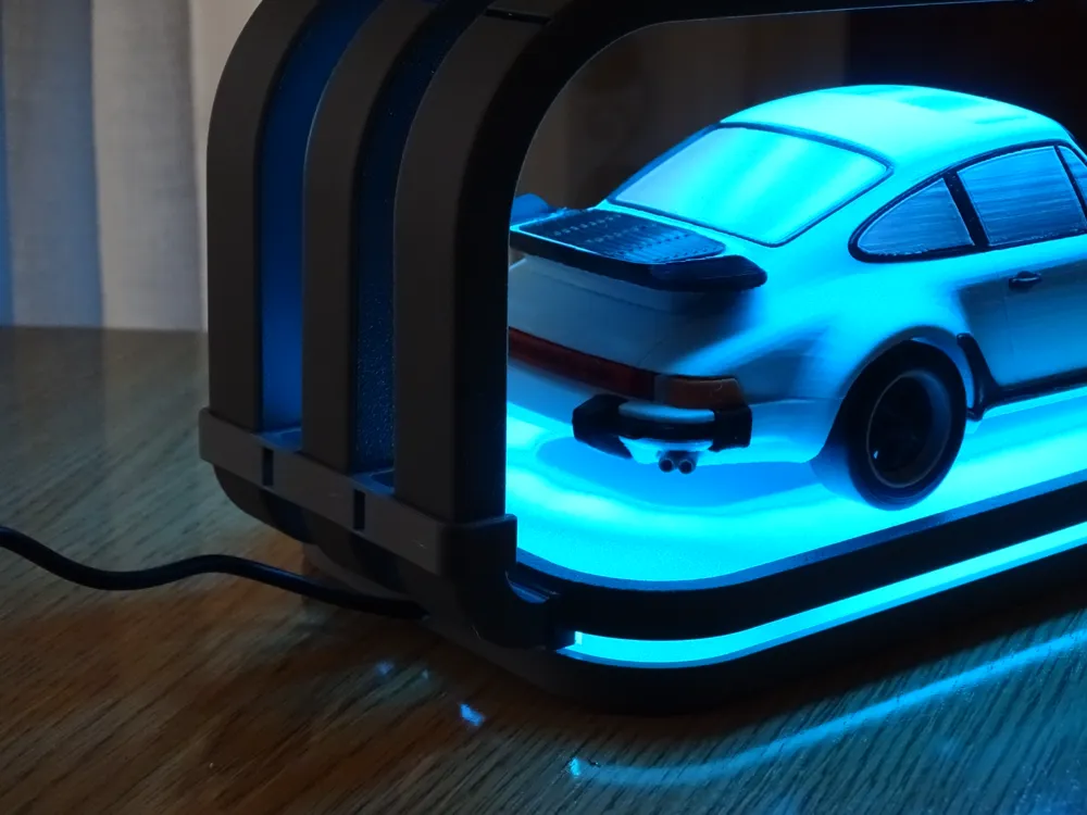 Futuristic RGB Car Showroom Diorama Stand by Mr.Rod MakerWorld ...