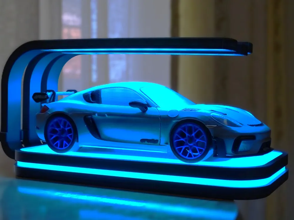 Futuristic RGB Car Showroom Diorama Stand by Mr.Rod MakerWorld ...