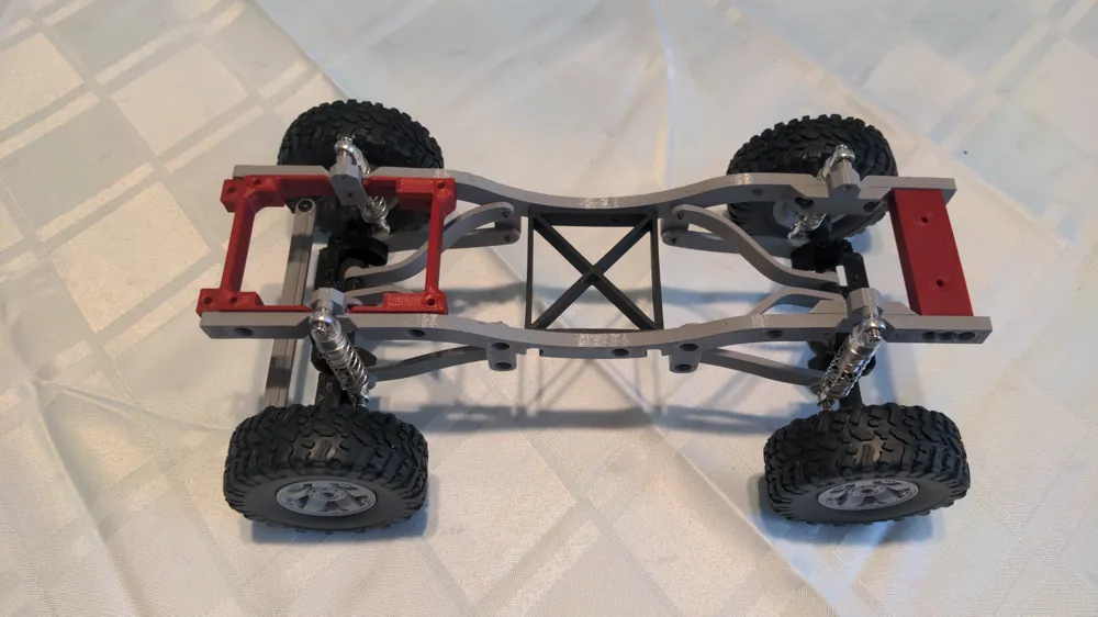 1:16 Truck/Crawler Flexible Rolling Chassis - Free 3D Print Model ...