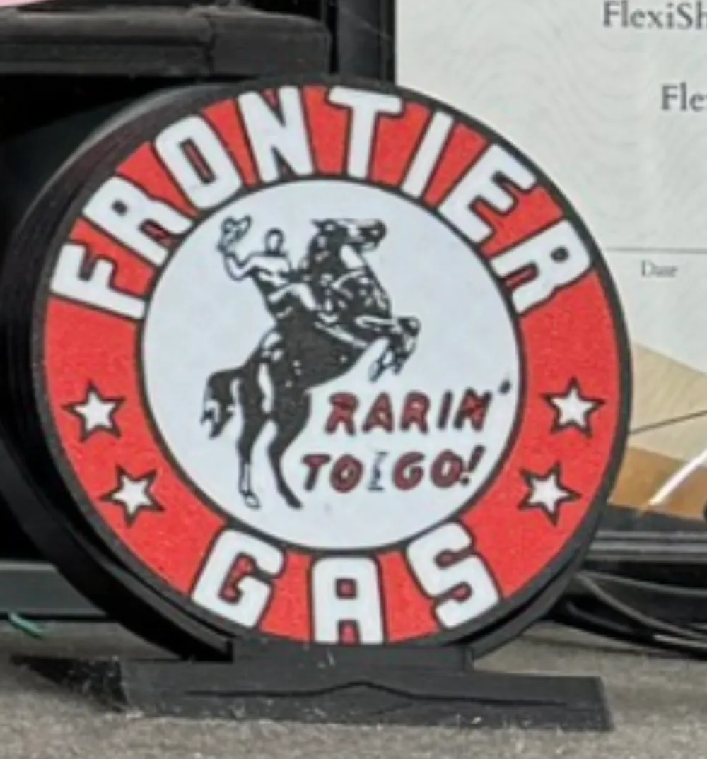 Frontier Gas Sign Coaster by rsnider2 - MakerWorld