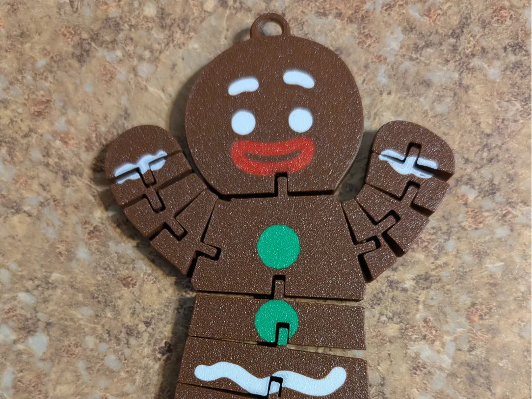 Flexi gingerbread man - Free 3D Print Model - MakerWorld