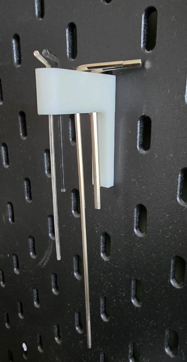 Simple Skadis Allen Key Holder by Iain Willis - MakerWorld