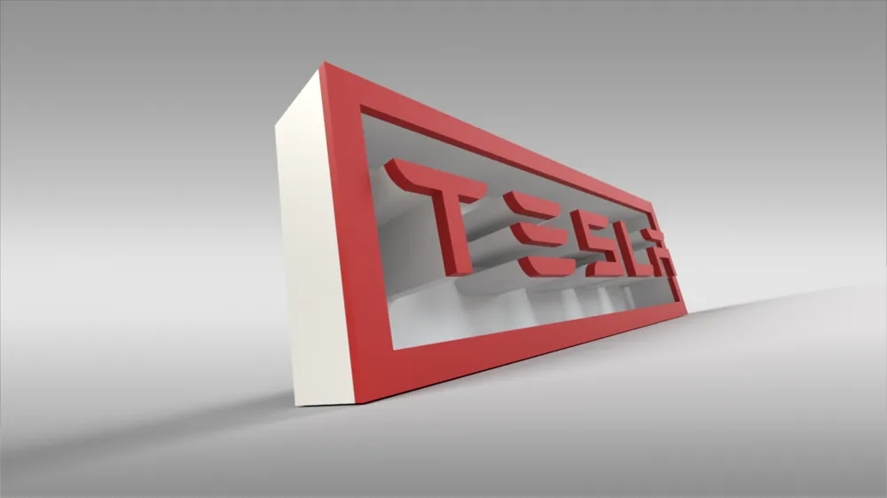 Tesla Sign Logo by 3D Print Masters Hub - MakerWorld