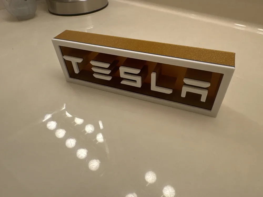 Tesla Sign Logo by 3D Print Masters Hub - MakerWorld