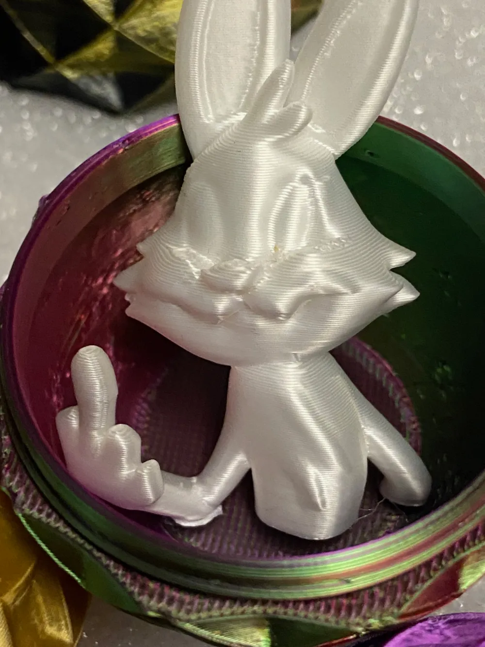 Bad Easter Bunny Giving the Finger in an Egg by Shawnknight MakerWorld ...