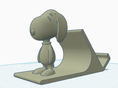 Snoopy phone stand Remixed by user_456381015 MakerWorld: Download Free ...