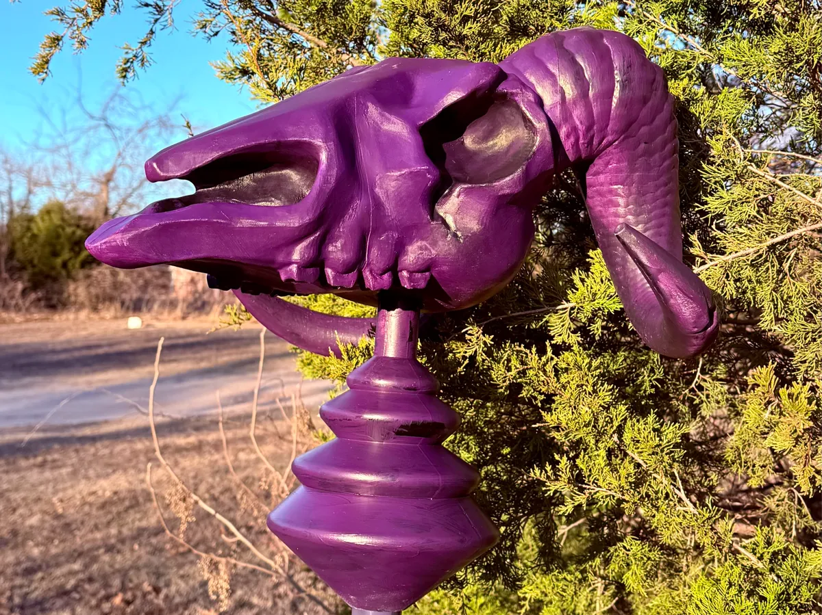 Skeletor inspired havoc staff - Free 3D Print Model - MakerWorld
