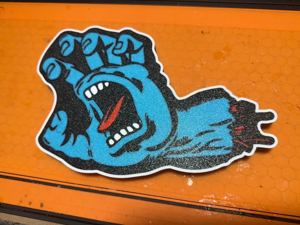 Santa Cruz Iconic Screaming Hand Light Box by zerocool - MakerWorld