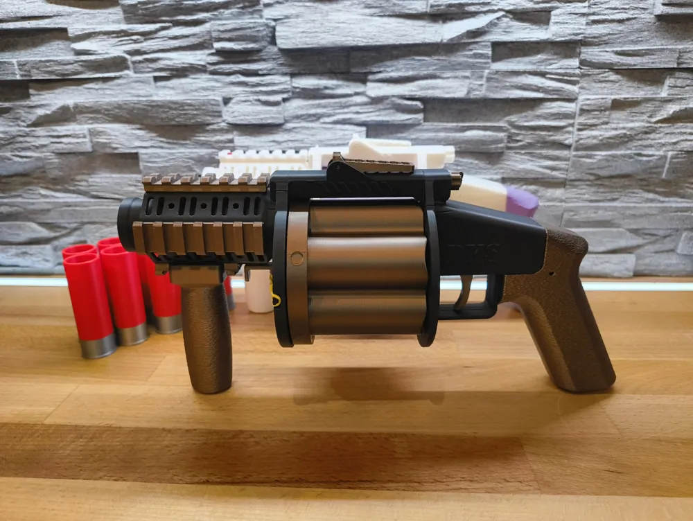 GWR-M6 Grenade Launcher Functional Toy Gun - Free 3D Print Model ...